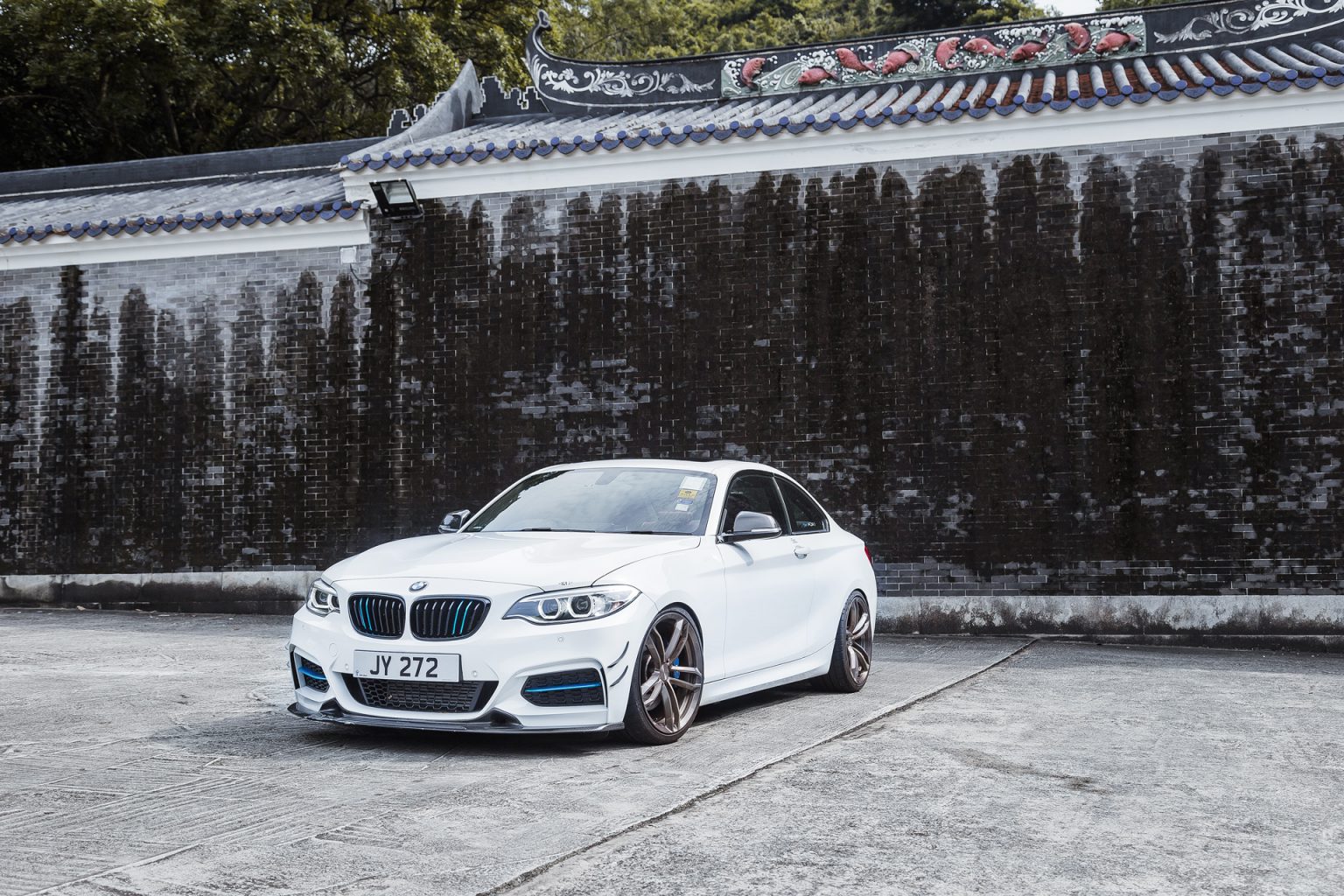 Sesión de fotos del BMW Serie 2 blanco alpino en Hong Kong - Blog de BMW